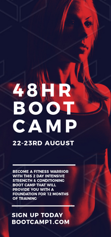 Boot Camp Flyer - DL Flyer Portrait Template - Easil
