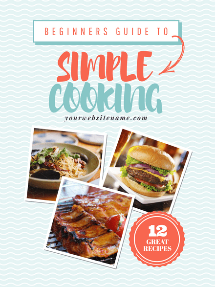 Beginners Guide to Simple Cooking - Poster Template - Easil