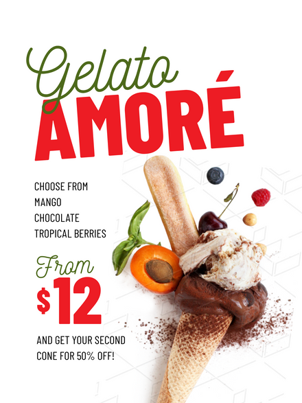 Gelato Special Promotion Template - Poster - Easil