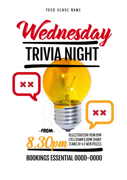 Pride Big Gay Trivia Night - Poster Template - Easil