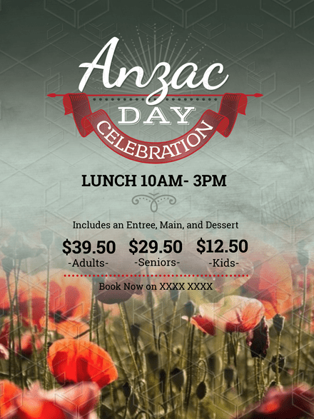 Anzac Day - Poster Template - Easil