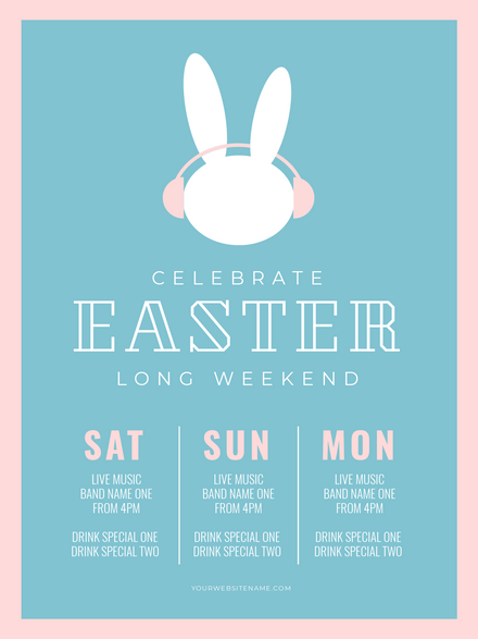Easter Long Weekend - Poster Template - Easil