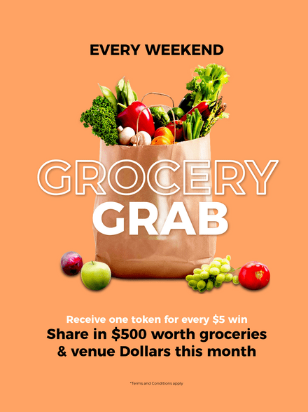 Grocery Grab Competition Template Orange - Poster - Easil