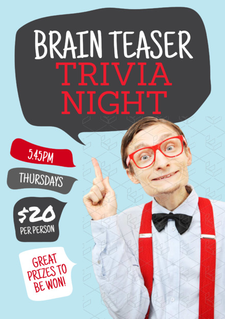 Pride Big Gay Trivia Night - Poster Template - Easil