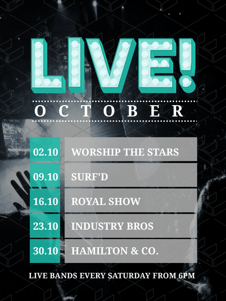 Live Bands - Poster Template - Easil