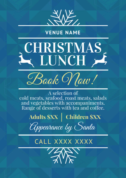 Christmas Day Specials Menu - Poster Template - Easil